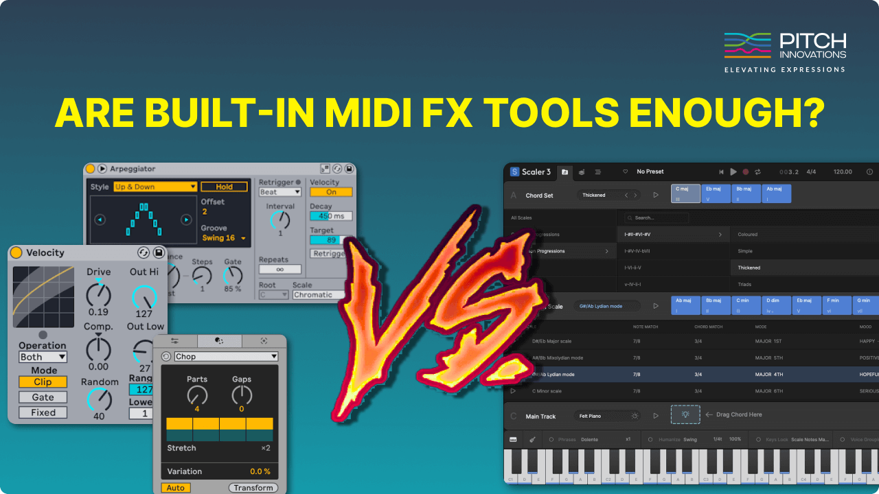 DAW Stock MIDI Tools vs MIDI FX Plugins: Why They Fall Short - Pitch ...